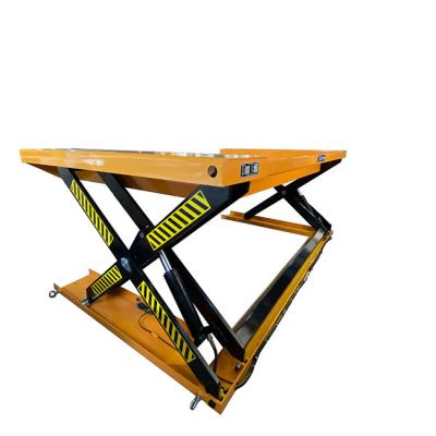 Cina 1000kg Hydraulic Low Profile Lift Tables Electric Zero Type Max Height 810mm in vendita