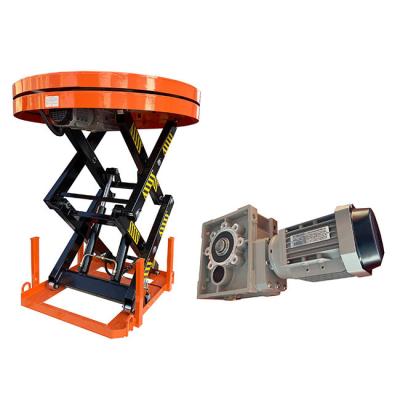 Cina le forbici su ordinazione 1t sollevano il piatto rotondo rotatorio della tabella 1200mm in vendita