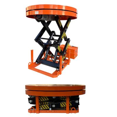Cina le forbici su ordinazione 1t sollevano il piatto rotondo rotatorio della tabella 1200mm in vendita