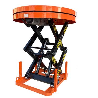 Cina le forbici su ordinazione 1t sollevano il piatto rotondo rotatorio della tabella 1200mm in vendita