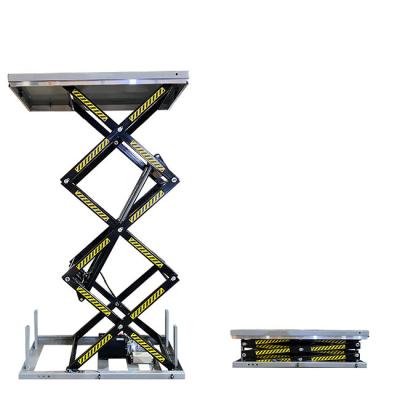 Cina Tabella di ascensore tripla resistente di forbici 2000kg Max Height 118.11in in vendita