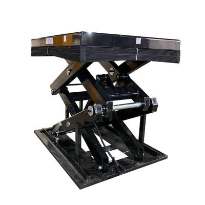 Cina L'ascensore su ordinazione di forbici doppie trasversali presenta 2500kg che le Tabelle di ascensore elettriche di forbici con il PVC hanno corrugato la gonna 1100mm in vendita