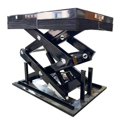 China as tabelas que de elevador feitas sob encomenda de 1100mm a grande plataforma vertical 2500mmx820mm elétricos Scissor tabelas de elevador com PVC enrugaram a saia à venda