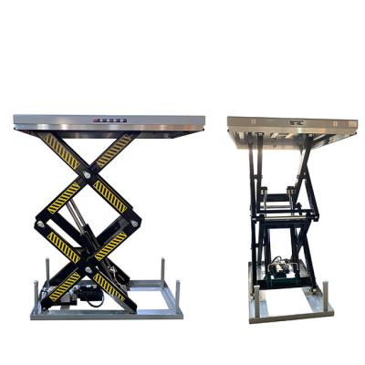 China 1 Ton Double Scissor Lift Tables 51.18inx32.28in Max Height 70.08in Te koop