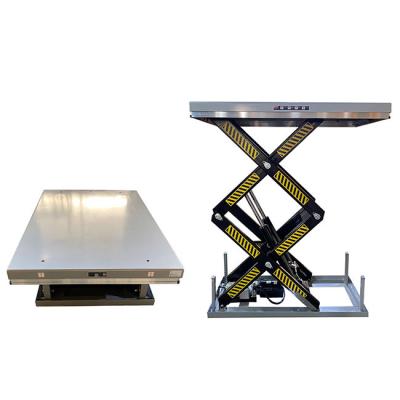 China 1 Ton Double Scissor Lift Tables 51.18inx32.28in Max Height 70.08in Te koop