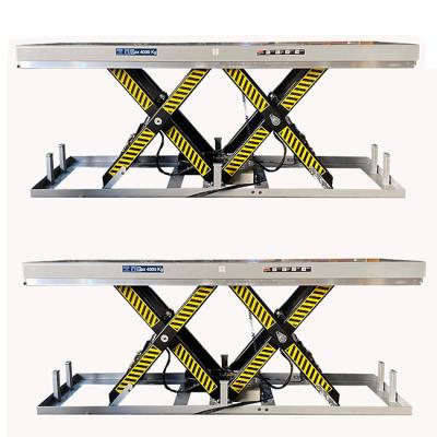 Cina L'ascensore idraulico resistente di forbici presenta 4 Tabelle Max Height di Ton Large Double Scissor Lift 1m in vendita