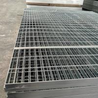 China Hot Dip Galvanized Steel Grating 40mm Bearing Bar Pitch Heavy Duty Industrial Flooring for sale