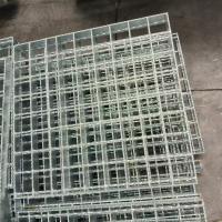 China Heavy Duty Steel Grating 32x5mm Anti-Slip Ventilated Floor Grating for Industrial Drainage for sale