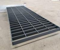 China Hot Galvanized Flat Bar Steel Grating 30mm Bearing Bar Pitch 1000x1000mm for Industrial Walkways for sale