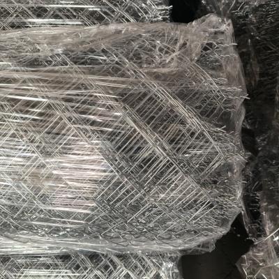 China Round Post Type Metal Link Fencing For Varying Link Length Requirements for sale