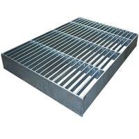 China Hot Dip Galvanized Steel Grating 25x5mm Bearing Bar 38.1mm Cross Bar Pitch for Industrial Platforms for sale