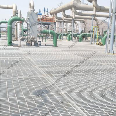 China Industrial Walkway Platform 32x5mm Stainless Steel Floor Grating 600mm Width for sale