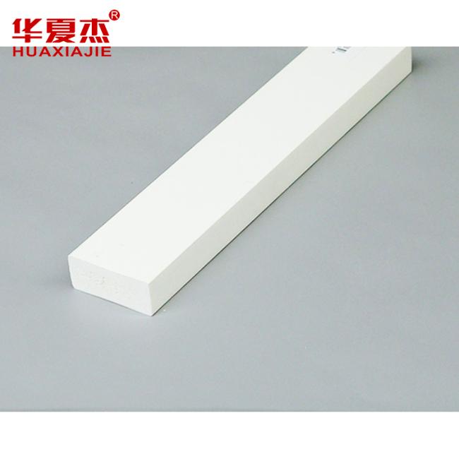 Plain white sound absorption heat resistant interior decoration home plastic pvc window ceiling exterior moulding