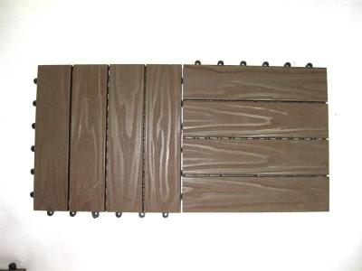 China 30mm x 30mm DIY WPC Decking Floor , Interial wood and plastic composite Decking for sale