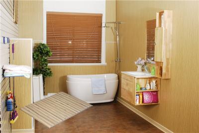 China painéis de parede laminados recicláveis de 200*6mm WPC para a decoração interior à venda