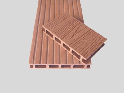 China 2.9m 148mm WPC Composite Decking 140mm Hollow WPC Composite Deck Boards Antislip for sale
