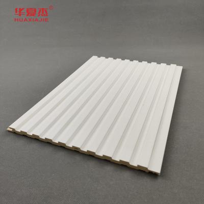 China High Quality Pvc WPC Wall Panel White Design For Tv Background Wall Decoration for sale