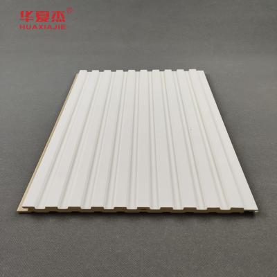 China High Quality Pvc WPC Wall Panel White Design For Tv Background Wall Decoration for sale