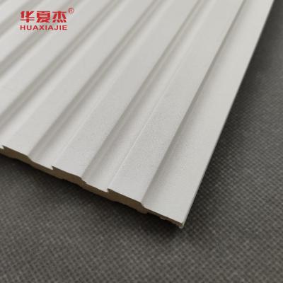 China High Quality Pvc WPC Wall Panel White Design For Tv Background Wall Decoration for sale
