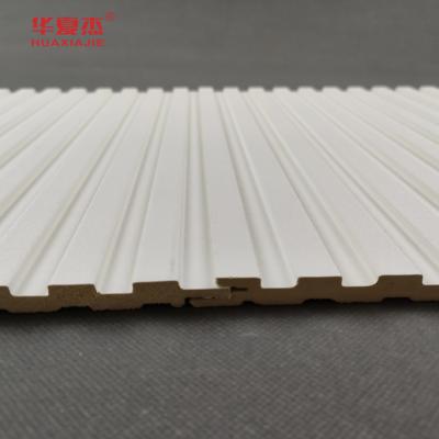 China High Quality Pvc WPC Wall Panel White Design For Tv Background Wall Decoration for sale