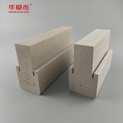 簡単に掃除するWpc 4.9/16 マルポスト 滑らかまたは木の粒 Wpc ドアフレーム ドア装飾用