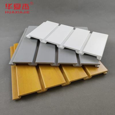 China Comités van pvc Slatwall van ISO de Witte Houten/Houten Plastiek Ingelaste Muurraad Te koop