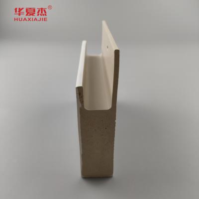 Κίνα Ανθεκτικός λευκός καπάκι επίπεδη κάλυψη J κανάλι λευκή ομαλή επιφάνεια Wpc πλαισίου πόρτας εσωτερική διακόσμηση προς πώληση