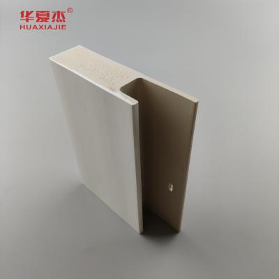 Κίνα Ανθεκτικός λευκός καπάκι επίπεδη κάλυψη J κανάλι λευκή ομαλή επιφάνεια Wpc πλαισίου πόρτας εσωτερική διακόσμηση προς πώληση