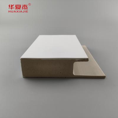 Κίνα Ανθεκτικός λευκός καπάκι επίπεδη κάλυψη J κανάλι λευκή ομαλή επιφάνεια Wpc πλαισίου πόρτας εσωτερική διακόσμηση προς πώληση