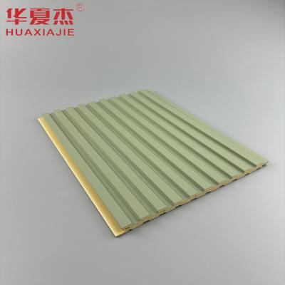 China New Design Wpc Fluted Wall Panel Waterproof Laminated Wpc Pvc Anti Scratch Panels For Wall Indoor Decoration for sale
