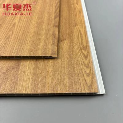 China Groothandel Natuur Hout Kleur Waterdicht Muur PVC Panel Gebouw Decoratie Materiaal Te koop