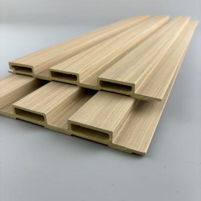 Durable wpc laminated wall panel fluted indoor wall panel decoration wpc