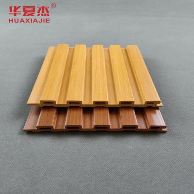 Cina Grana del legno Pannello a parete in WPC scanalato Stampa Pannello in WPC per la decorazione murale in vendita