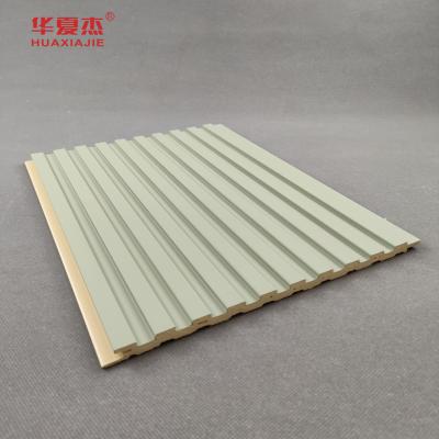 China Waterproof and Easy Clean WPC Fluted Wall Panel 220mm x 9mm for Indoor Decoration for sale