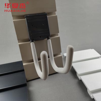 China High Quality PVC Slat Wall Panel Hooks Garage Panel Easy To Clean For Decoration for sale