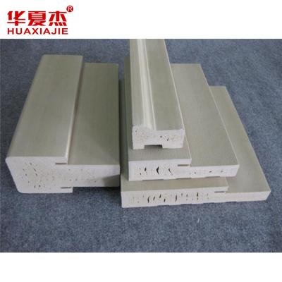 China Waterproof Long-lasting WPC Door Frame with Woodgrain Pattern for Interior and Exterior Use for sale