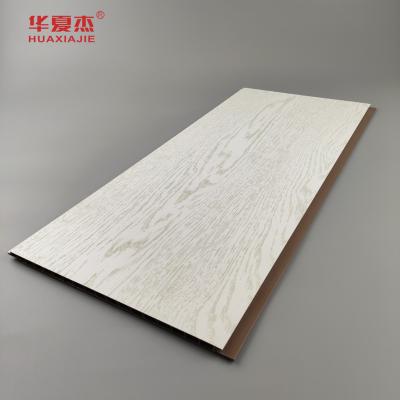 China White Wood Grains PVC Wall Panel 250mm x 8mm Antiseptic for Building Decoration for sale
