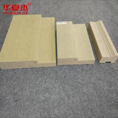 China Textured Surface Finish WPC Door Frame with Realistic Woodgrain Pattern and Waterproof Properties for Durable Installations for sale
