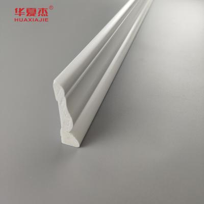 China Customized Length PVC Trim Moulding with Square Profile and Smooth Surface for Indoor Building Finishes for sale