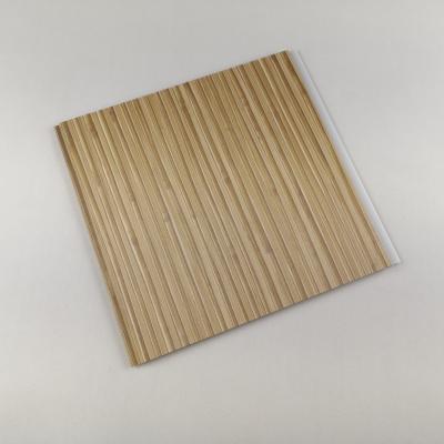 China Bamboo Style Laminating PVC Wall Panels , PVC Bathroom Wall Cladding Decoration for sale