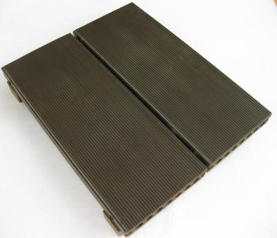 China Garden Composite WPC Decking Tiles Hollow UV - resistant Flooring Decks for sale
