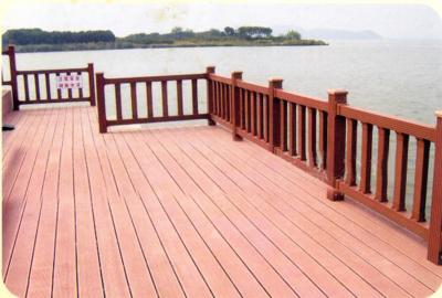 中国 環境 WPC の合成のフロアーリング板はレッドウッドを物質的好みます 販売のため