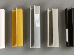 Hoek die het Comité Wit Zwart Grey Color Decorative vormen van Pvc Slatwall