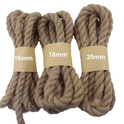 China Fabricação de 220m de comprimento de corda torcida Manila Hawser Jute cabo de corda com fibra natural à venda