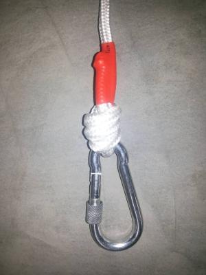 Cina 6 mm poliestere composito doppio intrecciato corda di sicurezza di salvataggio con 20KN resistenza alla rottura in vendita
