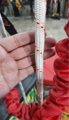 中国 白い12mmYLYヨット帆船用ポリエステルUHMWPEロープ 販売のため