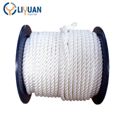 Cina Alta resistenza UHMWPE Yacht 3 Strand Polypropylene Mooring Rope per navi Poliestere in vendita