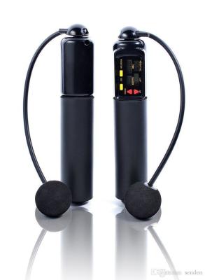 Cina YLY Nero Colore Costruzione del corpo Allenamento aerobico Smart Digital Jump Rope PVC regolabile in vendita
