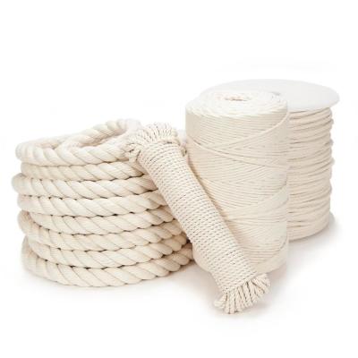 Cina 100% di cotone 3 mm macrame cord roll di corda intrecciata per progetti personalizzati in vendita