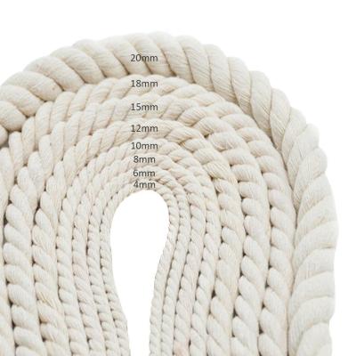 Cina 100% di cotone 3 mm macrame cord roll di corda intrecciata per progetti personalizzati in vendita